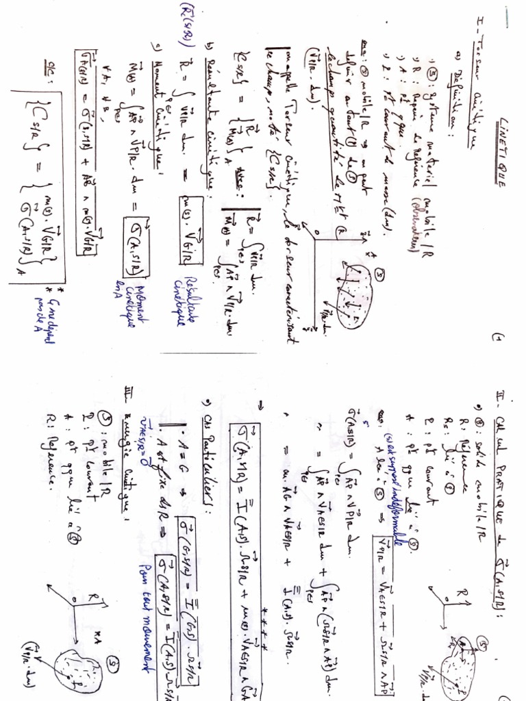 2 - Cinétique-Dynamique | PDF