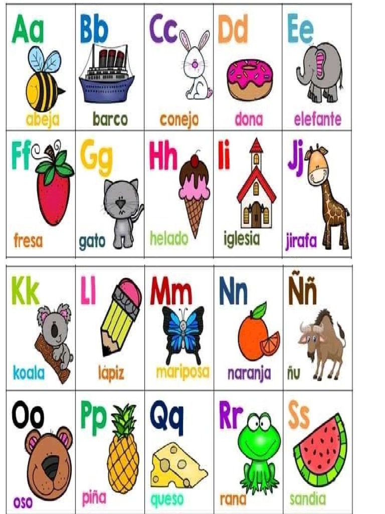 Abecedario Con Imagenes | PDF