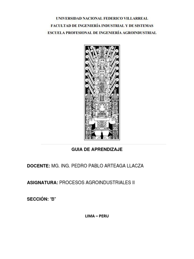 Guia de Aprendizaje Final - Arteaga - Procesos Agroindustriales Ii | PDF Guia de Aprendizaje Final - Arteaga - Procesos Agroindustriales Ii | PDF