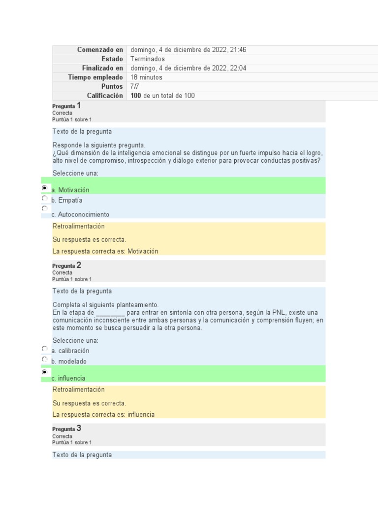 Negociacion Efectiva Examenes | PDF