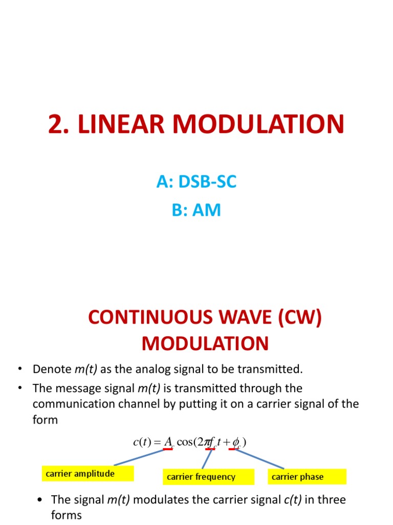 2 A B AM and DSB | Download Free PDF | Modulation | Data Transmission
