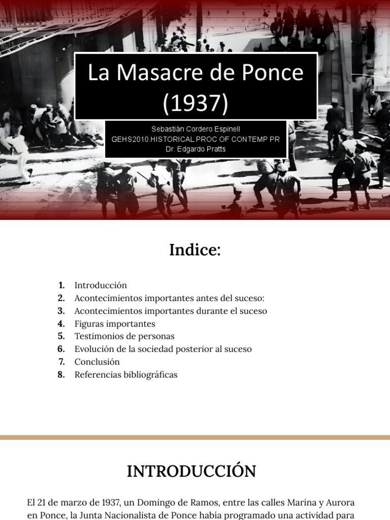 La Masacre de Ponce (Puerto Rico) | PDF | Franklin D. Roosevelt ...
