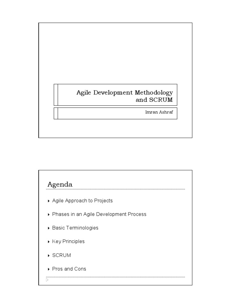 Agile Development Methodology | PDF | Scrum (Software Development ...