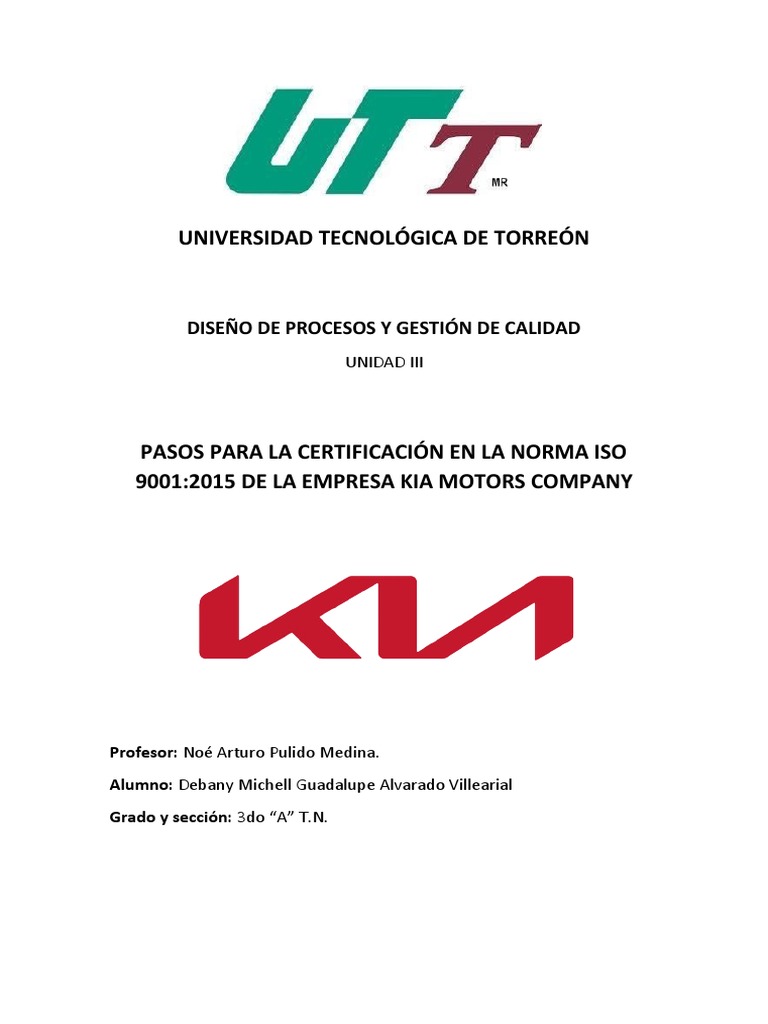 Iso 9001 KIA | PDF