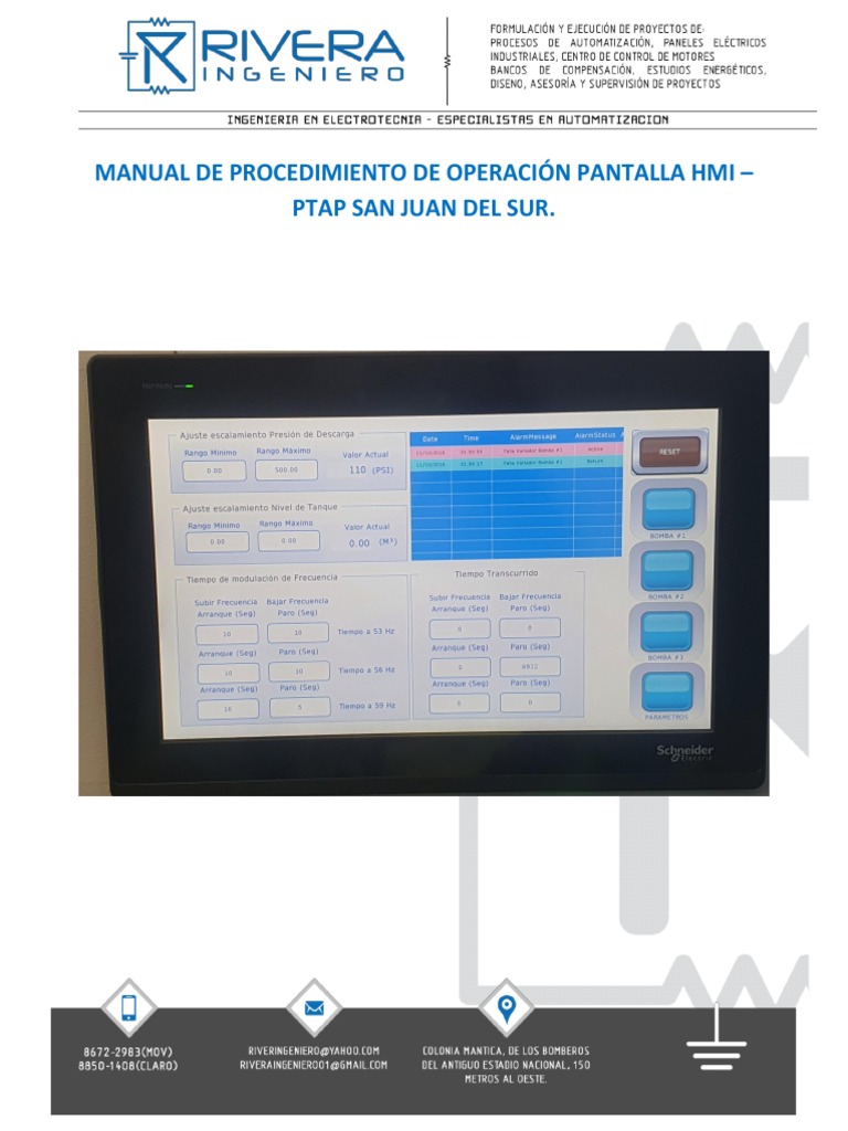 Manual de Operacion Hmi | Descargar gratis PDF | Tanques