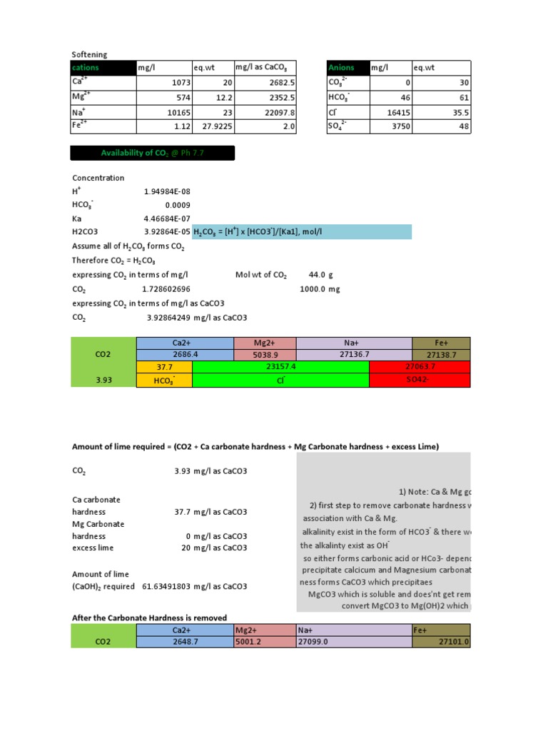 Lime Dosing | Download Free PDF | Sodium Carbonate | Magnesium