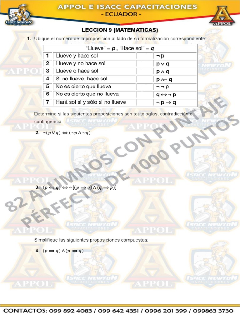 Taller 10 (Matematicas) ..... | PDF Taller 10 (Matematicas) ..... | PDF