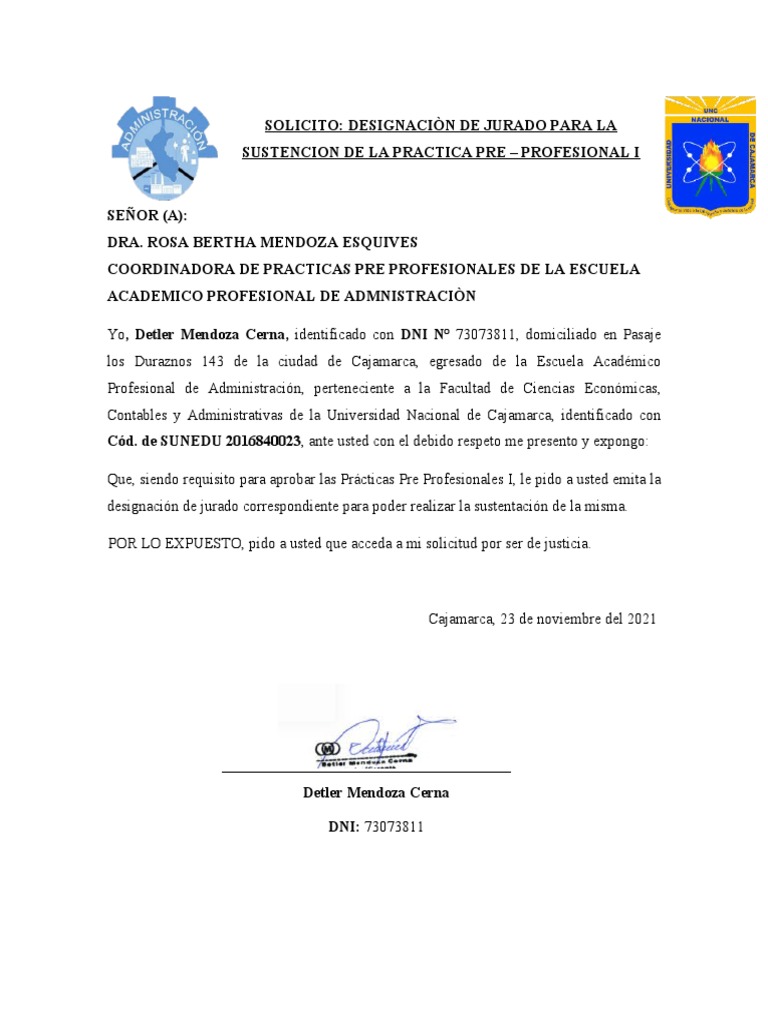 Solicitud de Designacion de Jurados | PDF