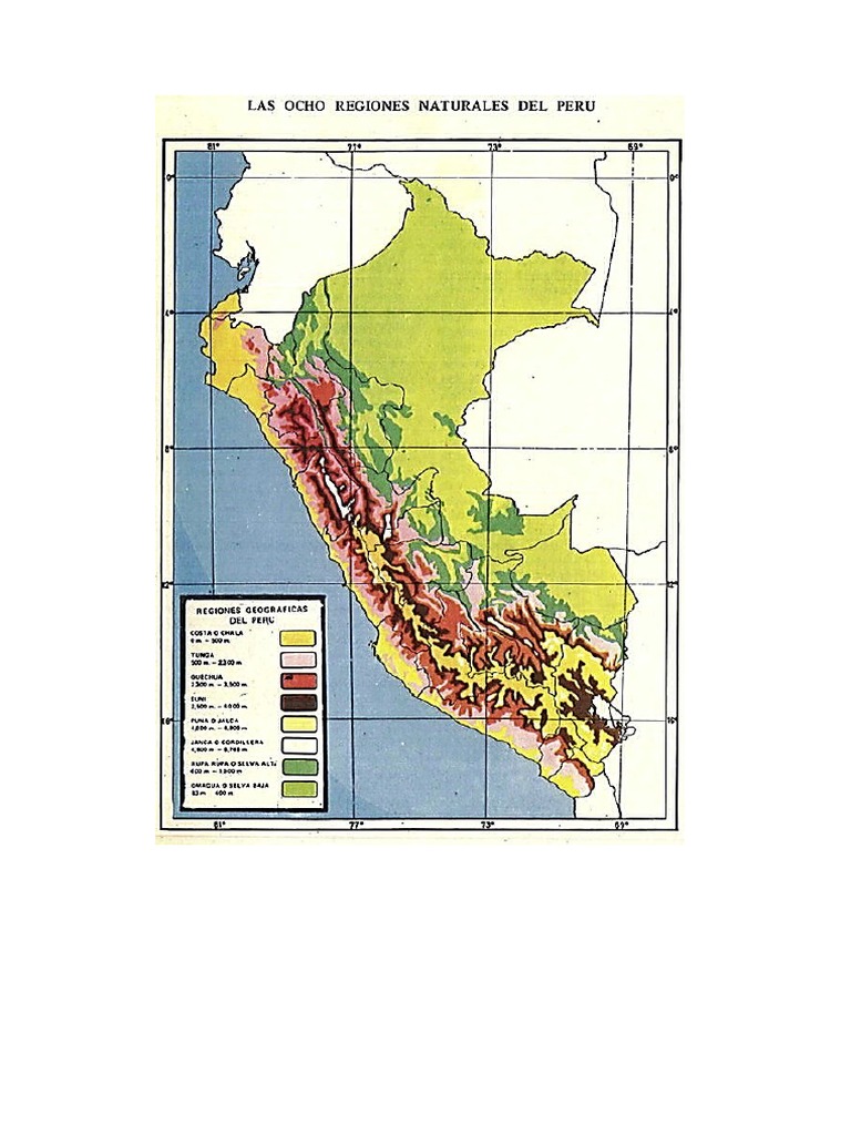 Mapa de Las 8 Regiones | PDF