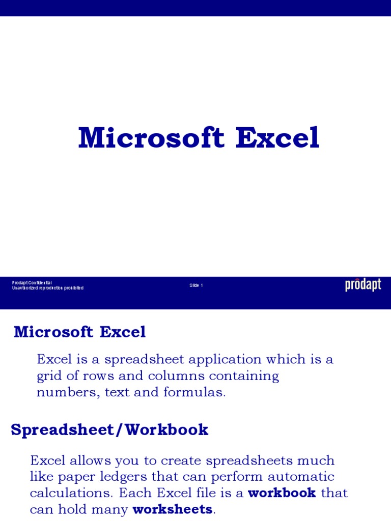 Training Excel | PDF | Spreadsheet | Microsoft Excel