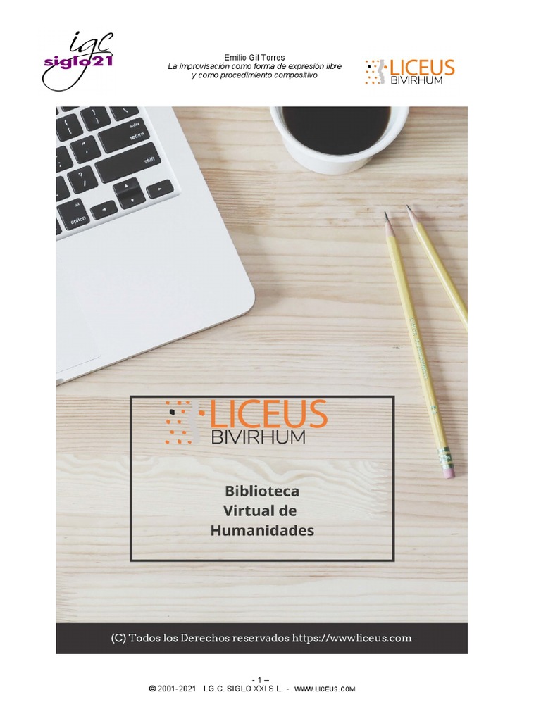 La Improvisacion Como Forma de Expresion Libre y Como Procedimiento Compositivo. 5kwxgg | PDF