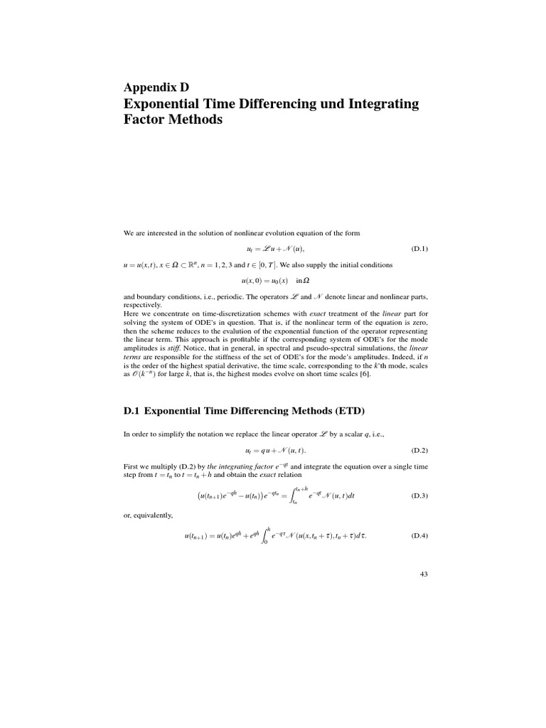 Integrating Factor Method Integrating Factor Method