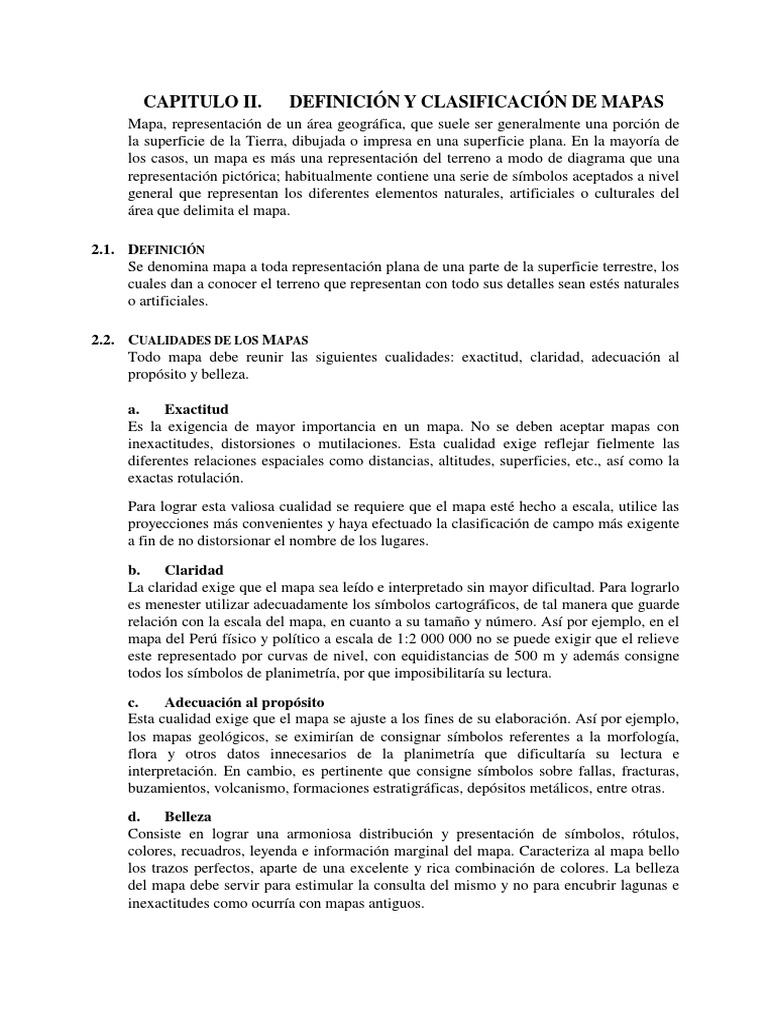 CAP2-Tipos de Mapas | PDF | Mapa | Terreno