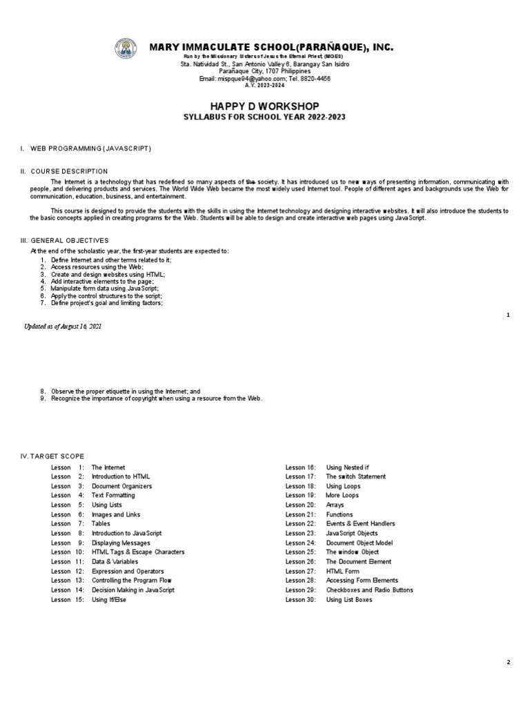 Web Development Java Script | PDF