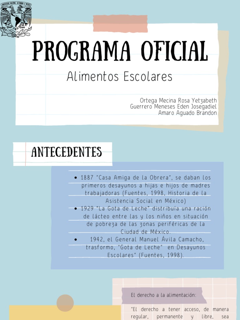 Programa Alimentacion | PDF