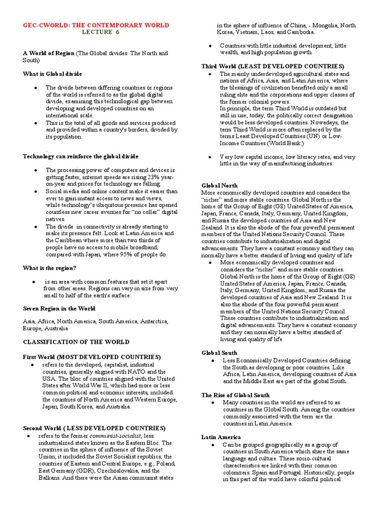 Contemp Midterm Reviewer | PDF