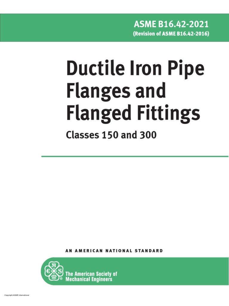 ASME B16.42_2021 | PDF
