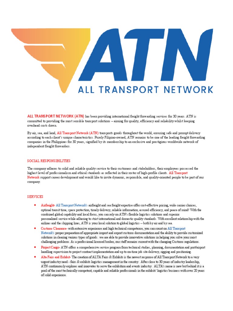 All Transport Network | PDF