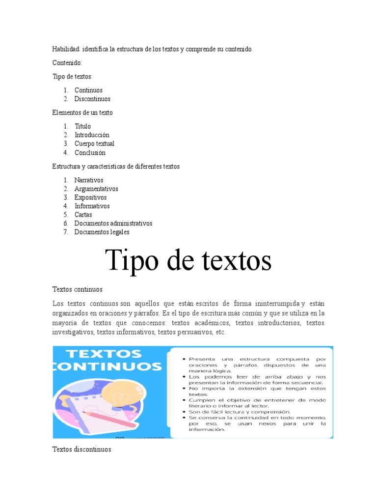 Estructura y Comprensión de Textos | PDF