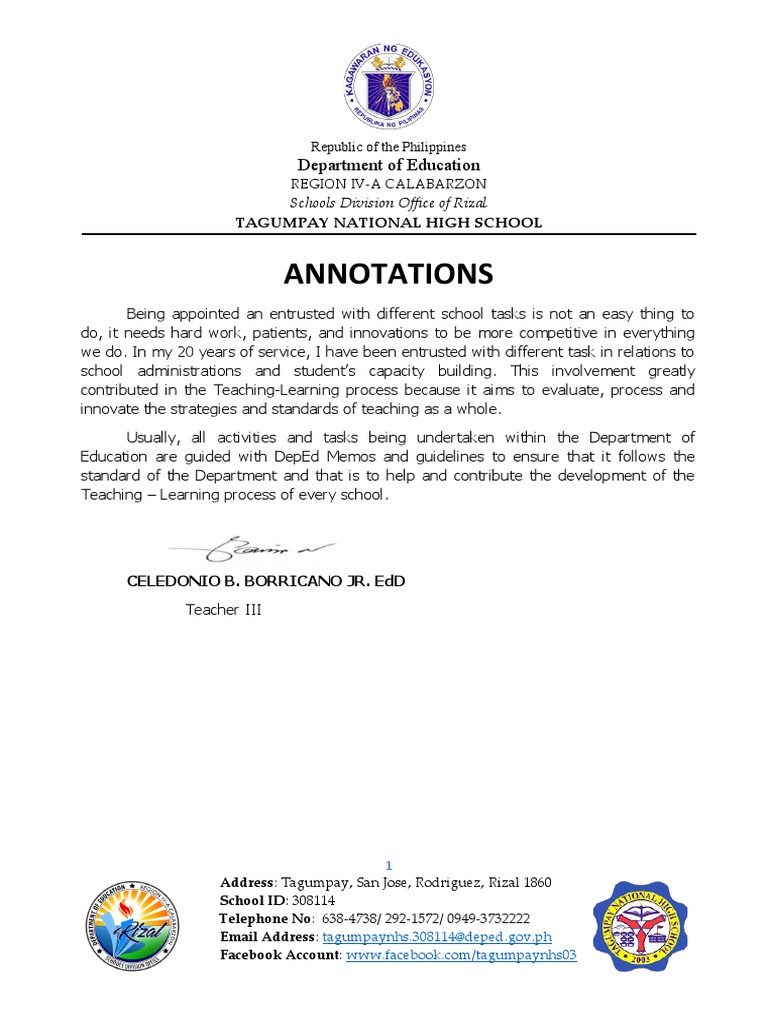 Objective #15 Annotations | PDF