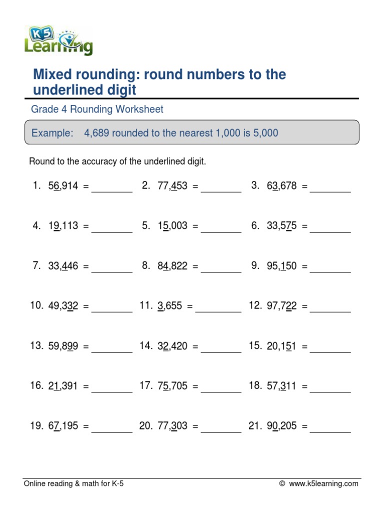 Grade 4 Mixed Rounding A | PDF | Career & Growth | Home & Garden