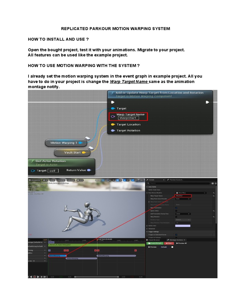 Replicated Parkour Motion Warping System | PDF