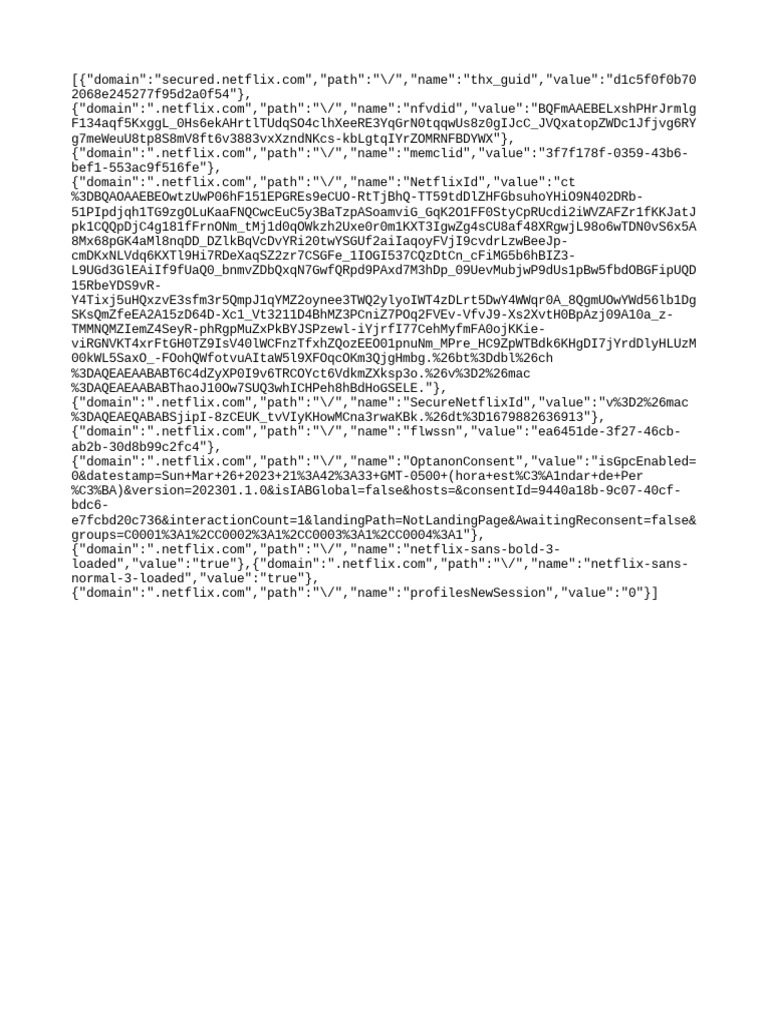 Netflix Cookies 3 | PDF