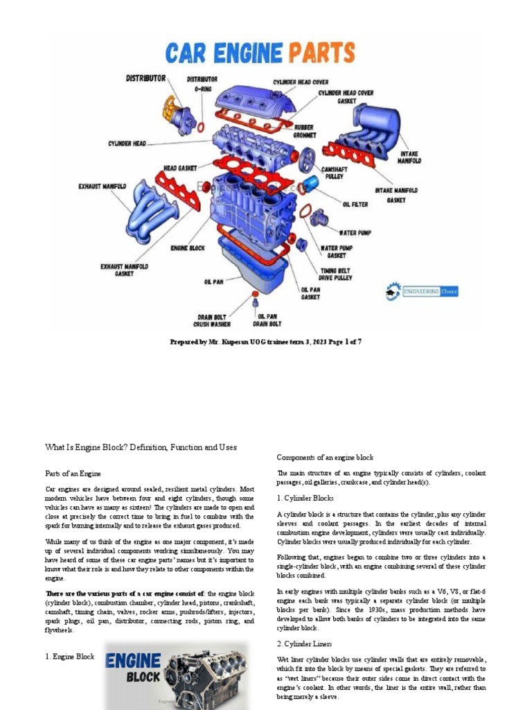 What Is Engine Block | PDF