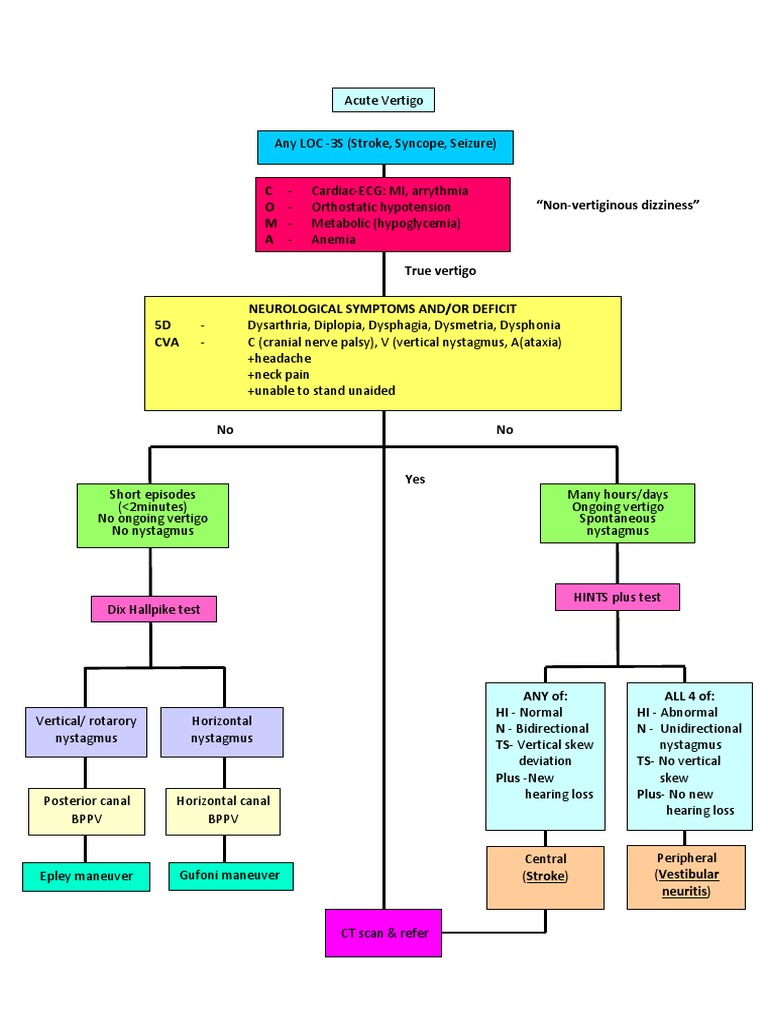 Approach To Vertigo | PDF