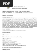 Work Immersion: GRADE 12 General Academic Strand (GAS) Work Immersion ...