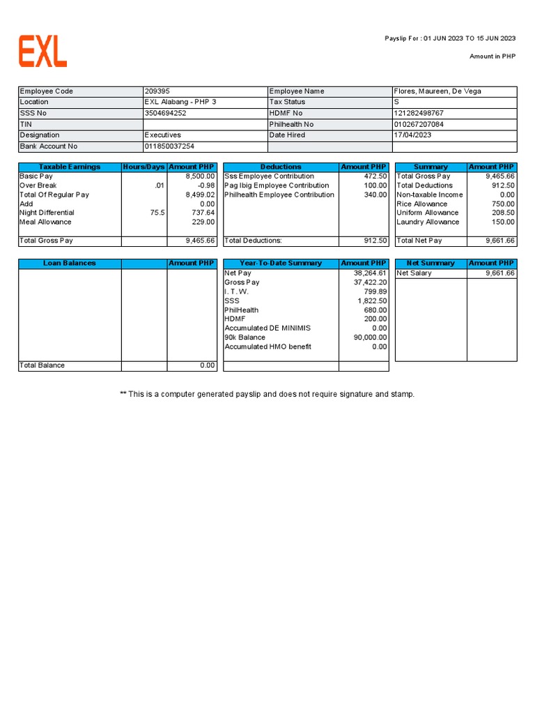 Payslip | PDF | Tax Deduction | Paycheck