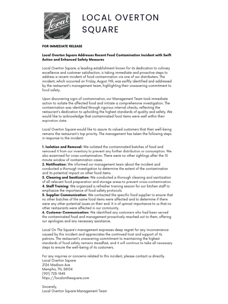 Local Overton Square Release | PDF