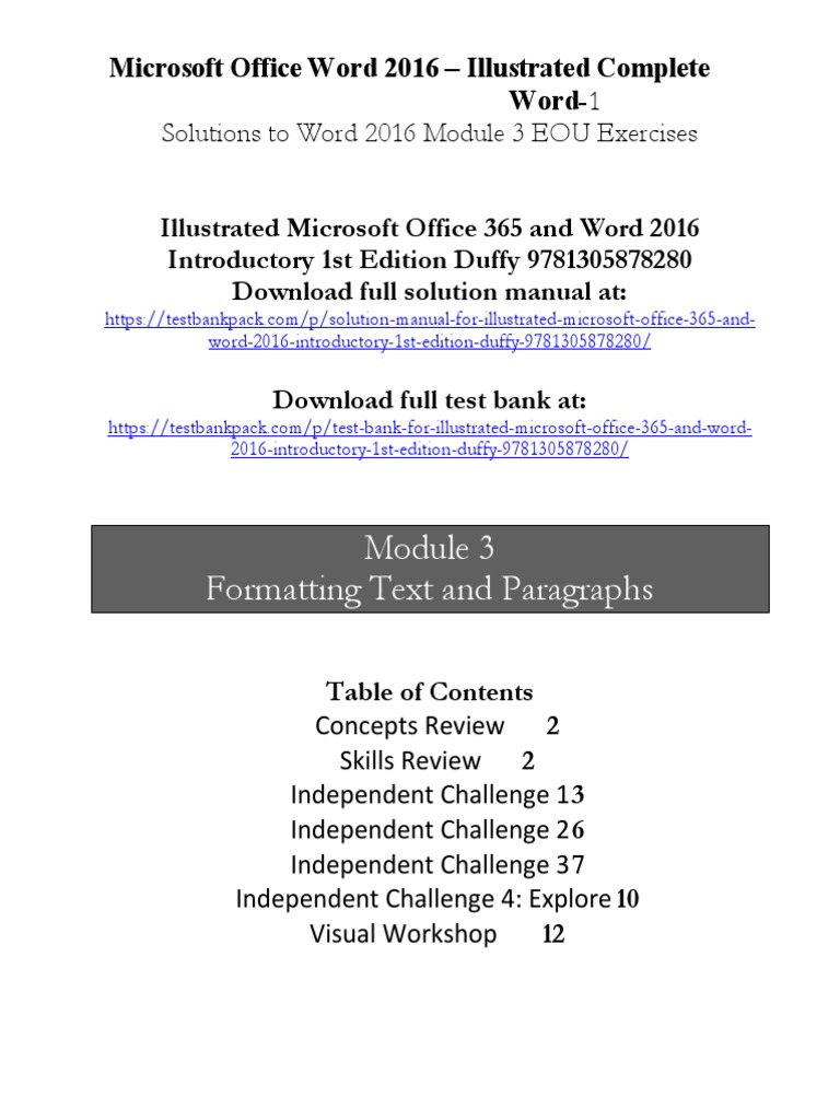 Illustrated Microsoft Office 365 and Word 2016 Introductory 1st Edition ...