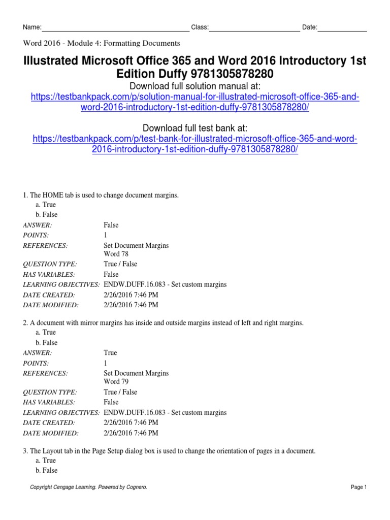 Illustrated Microsoft Office 365 and Word 2016 Introductory 1st Edition ...