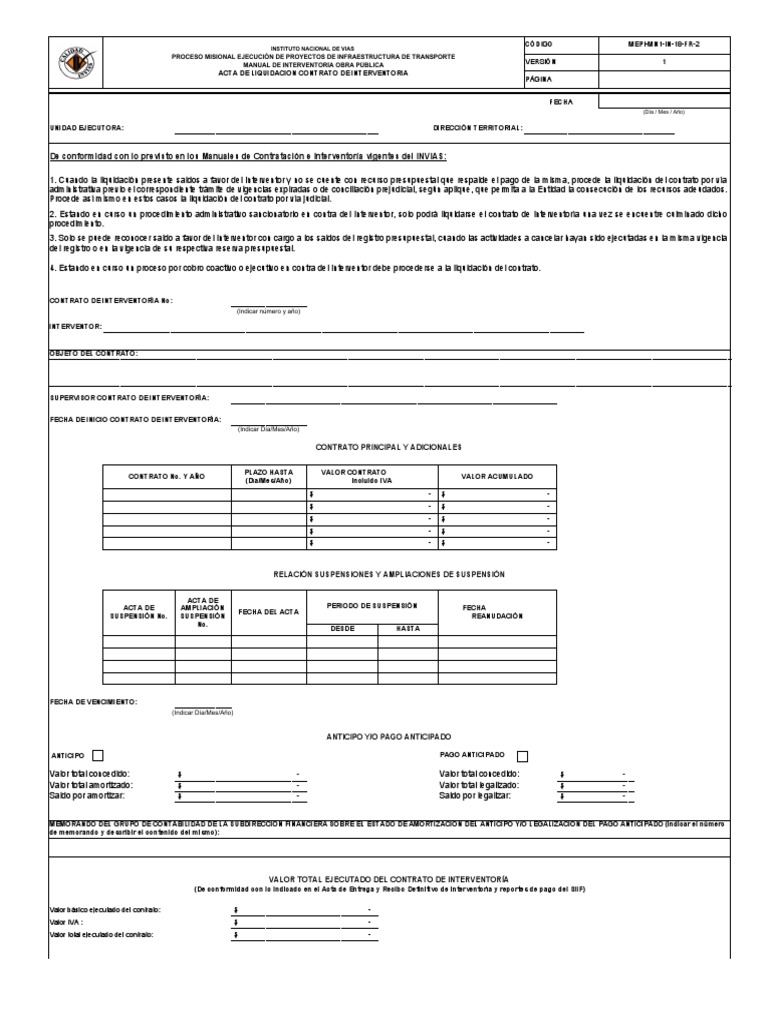 Mepi Mn1 in 18 FR 2 Acta Liquidacion Int | PDF