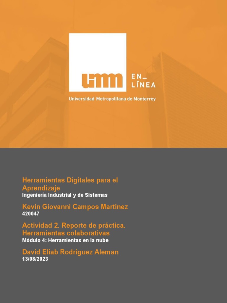 Modulo 4 Actividad 2 Herramientas | PDF