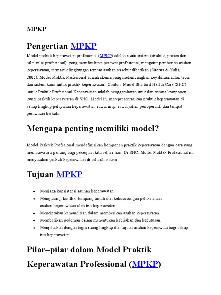 MPKP | PDF | Karier & Perkembangan