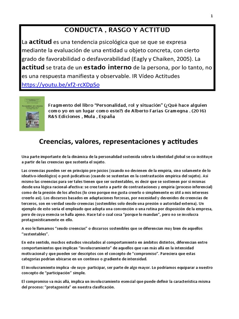 1-Conducta y Actitud | PDF