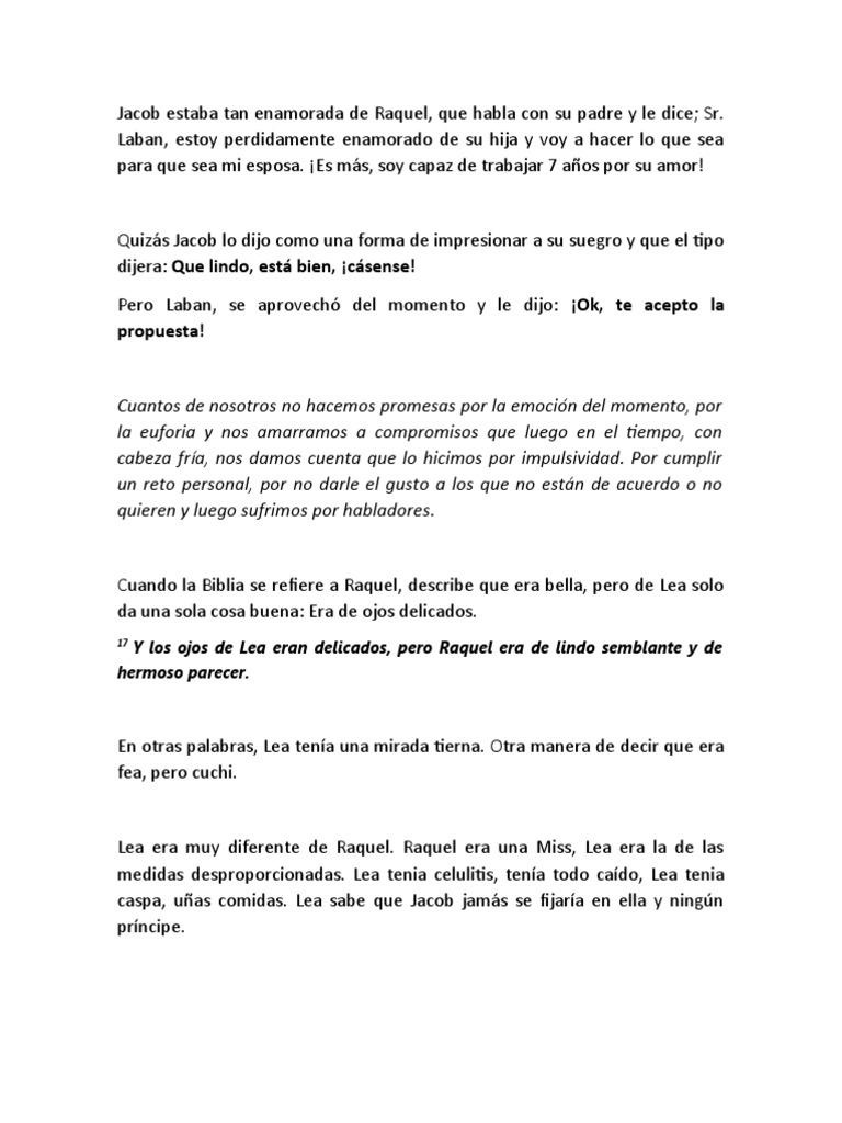 Raquel y Lea | PDF