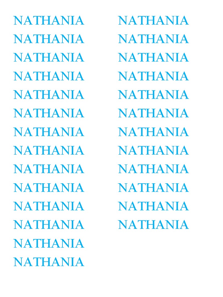 NATHANIA | PDF