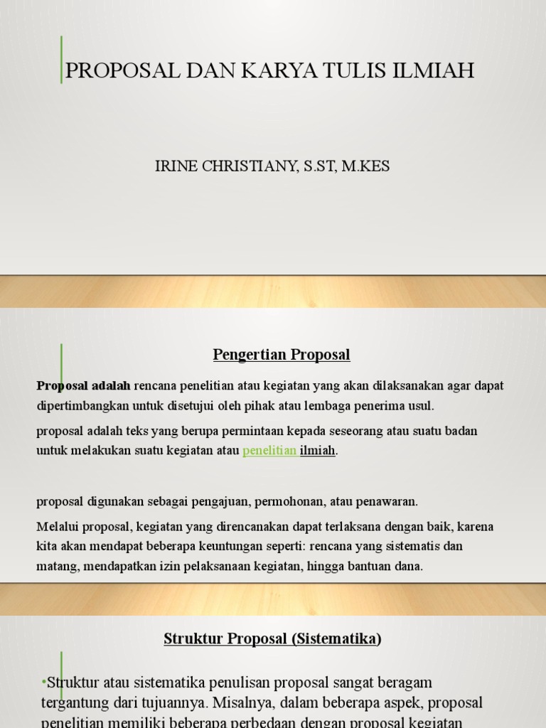 BI Proposal Dan KTI | PDF