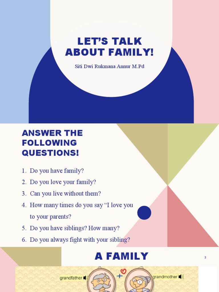 Let's Talk About Family! - Matrikulasi | PDF | Wellness