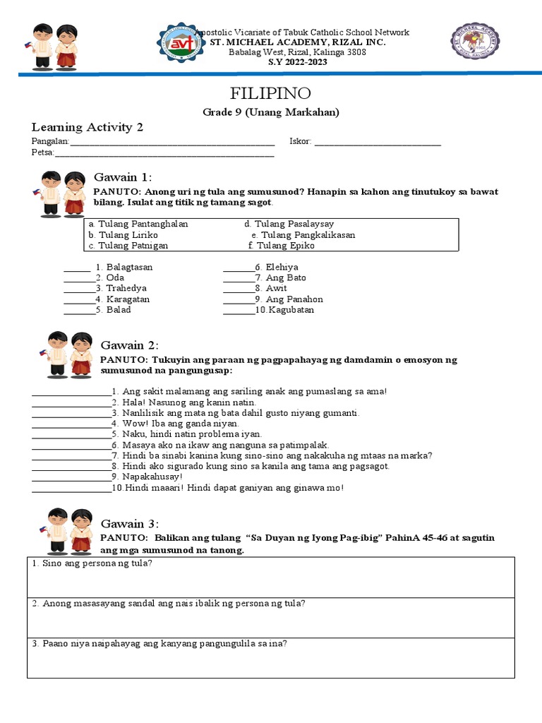 Learning Activity 2-9 | PDF