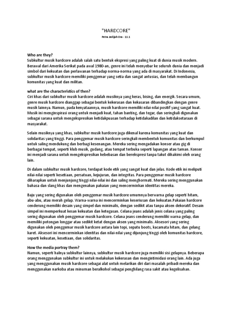 Subculture Socio | PDF