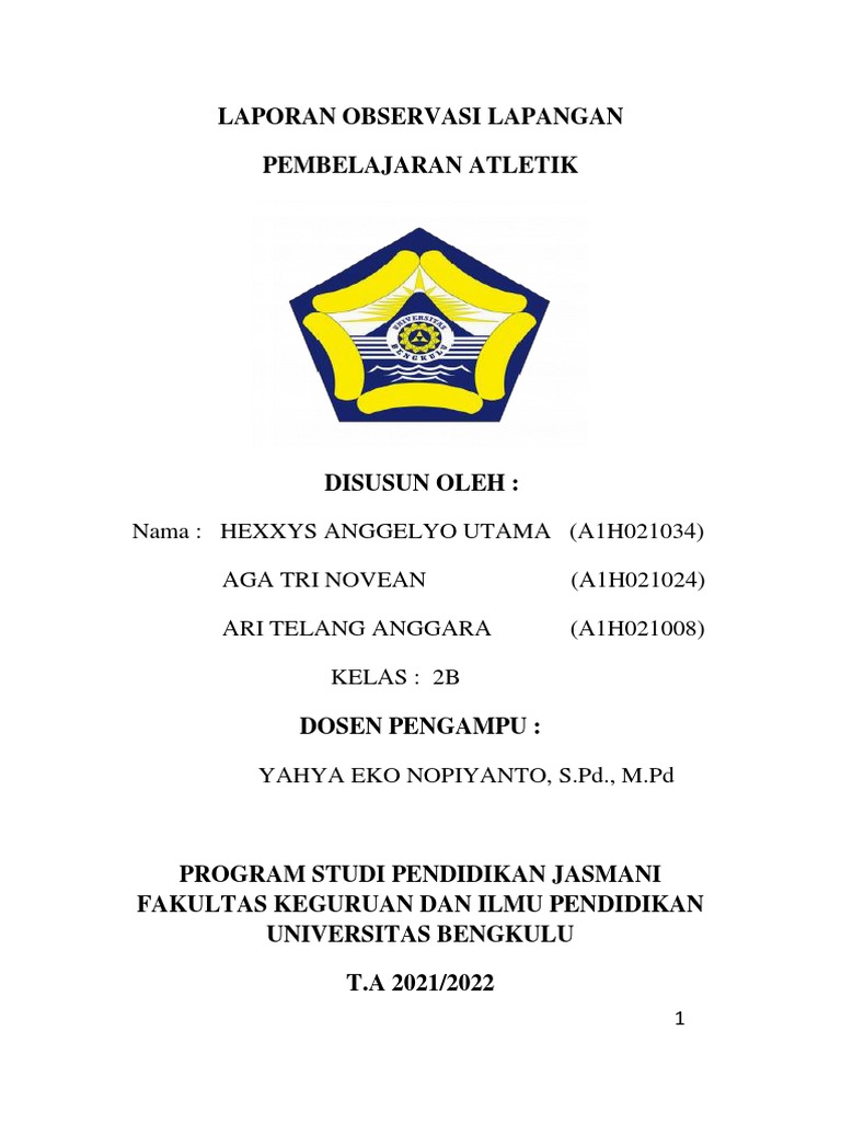 Contoh LAPORAN OBSERVASI | PDF