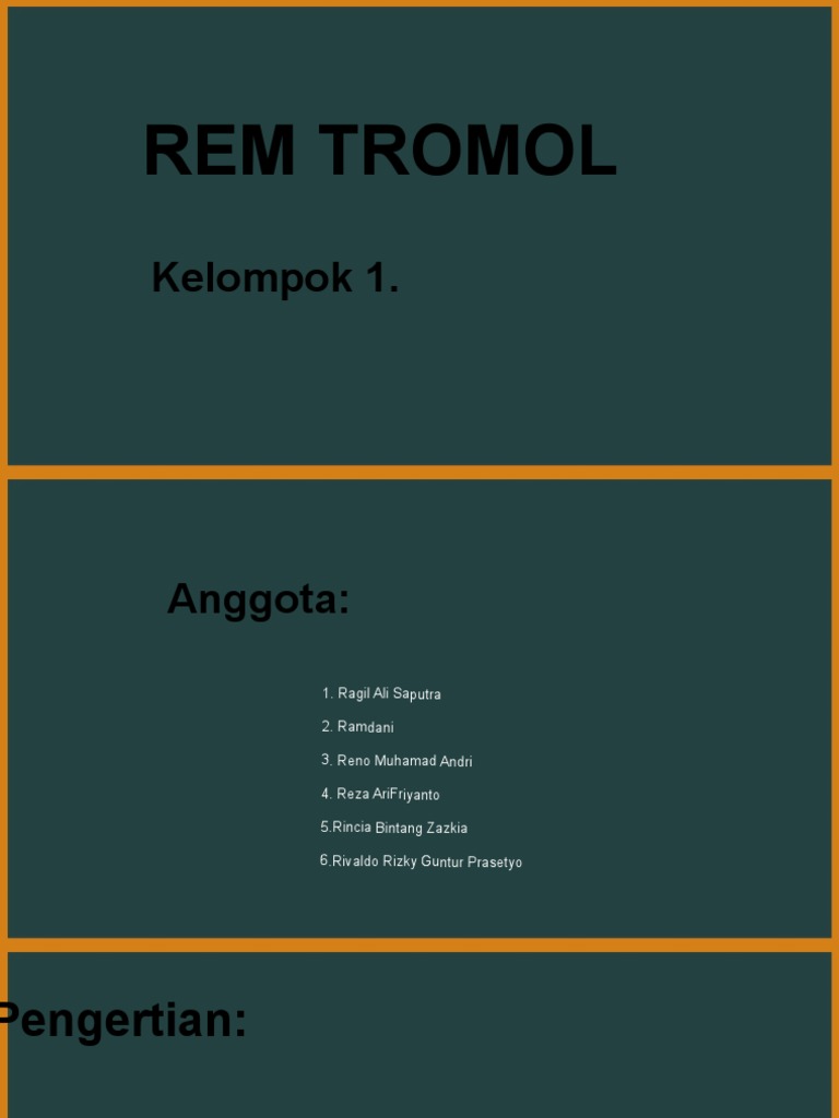 Pengertian dan Fungsi Rem Tromol | PDF | Technology & Engineering