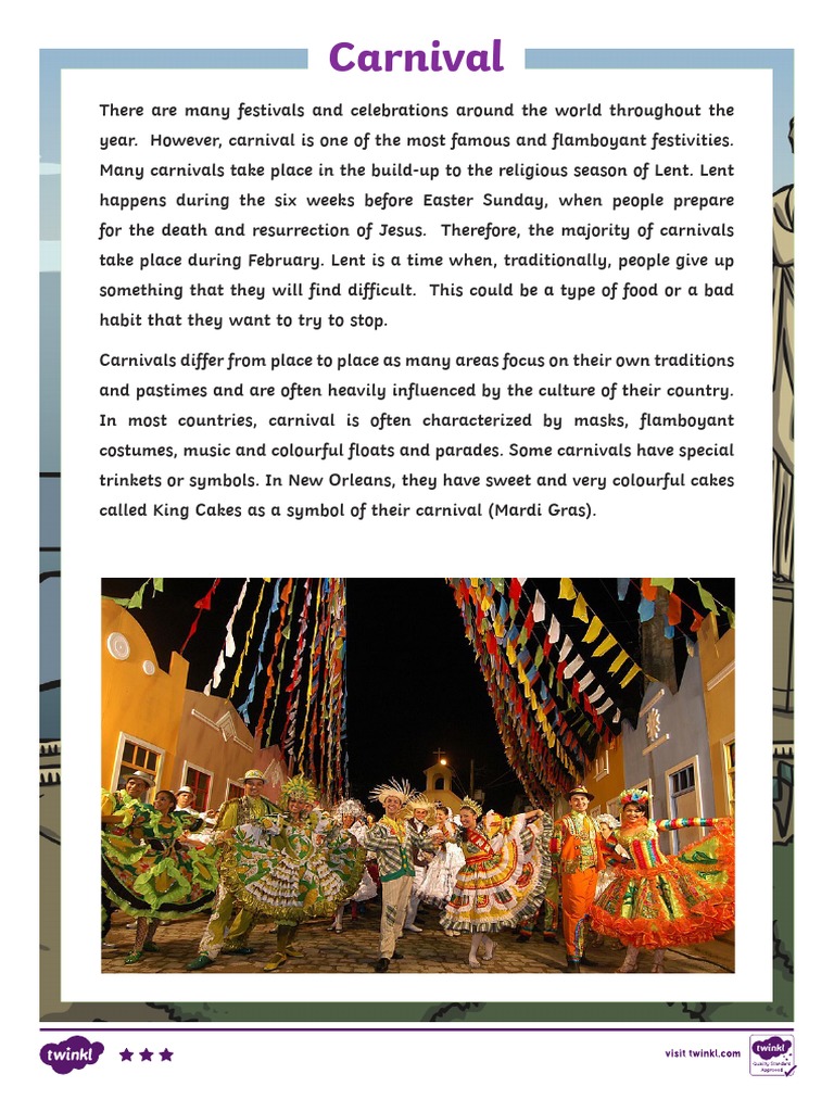 Carnival Reading Comprehension1 | PDF | Social Science