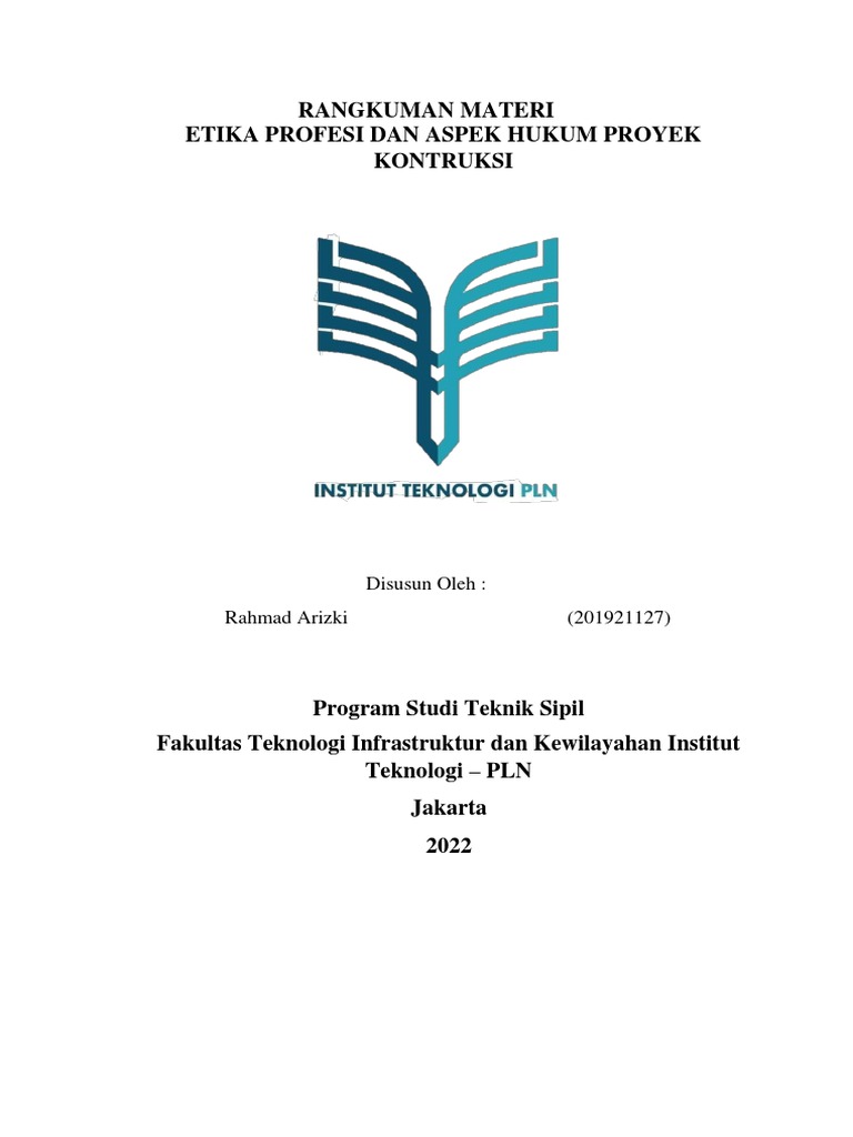 Rahmad Arizki 201921127 Rangkuman Etprof | PDF
