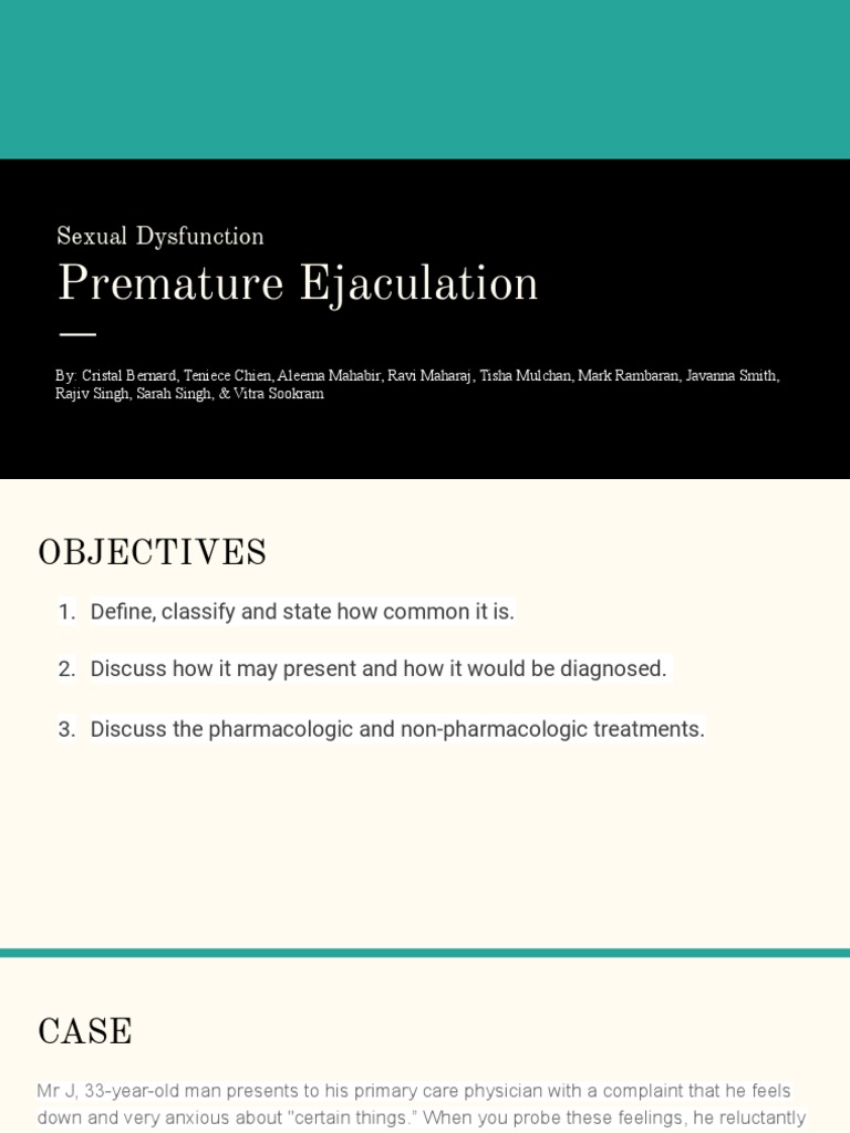 Premature Ejaculation | PDF | Sexual Dysfunction | Sexual Intercourse