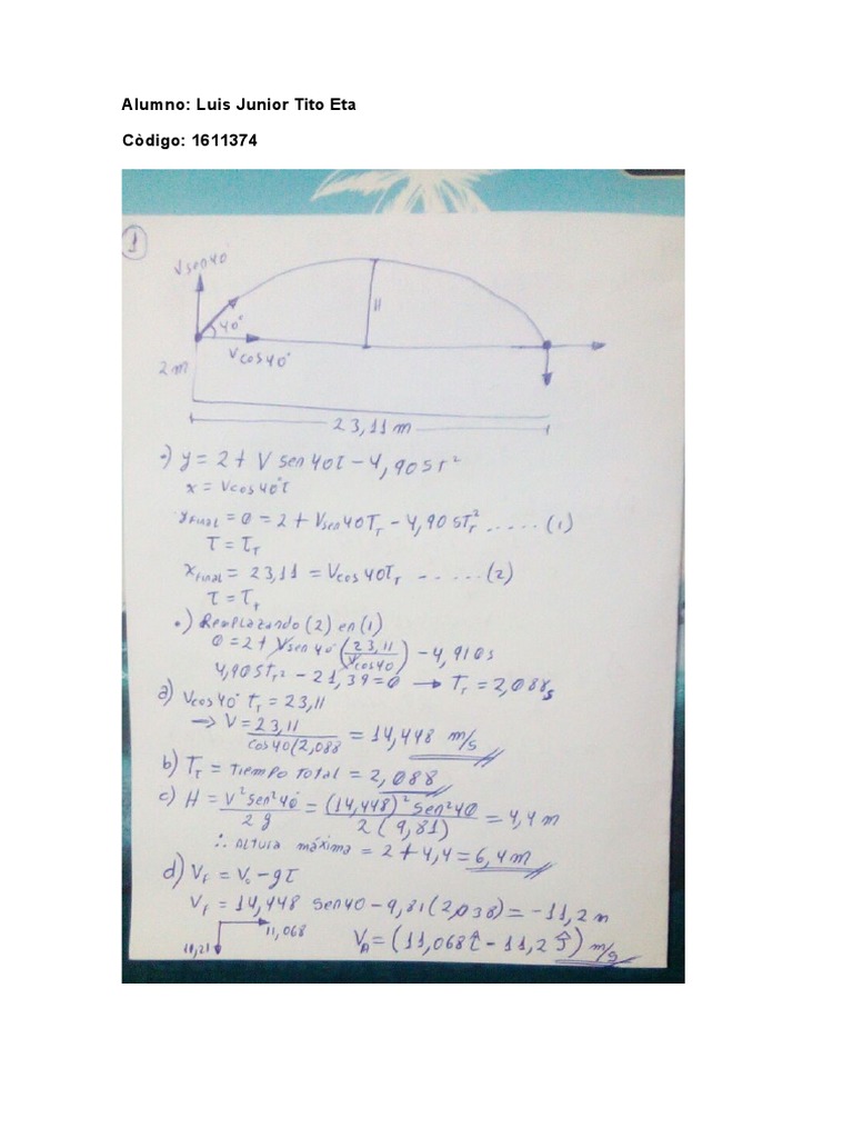 solucionario pc4 fisica | PDF